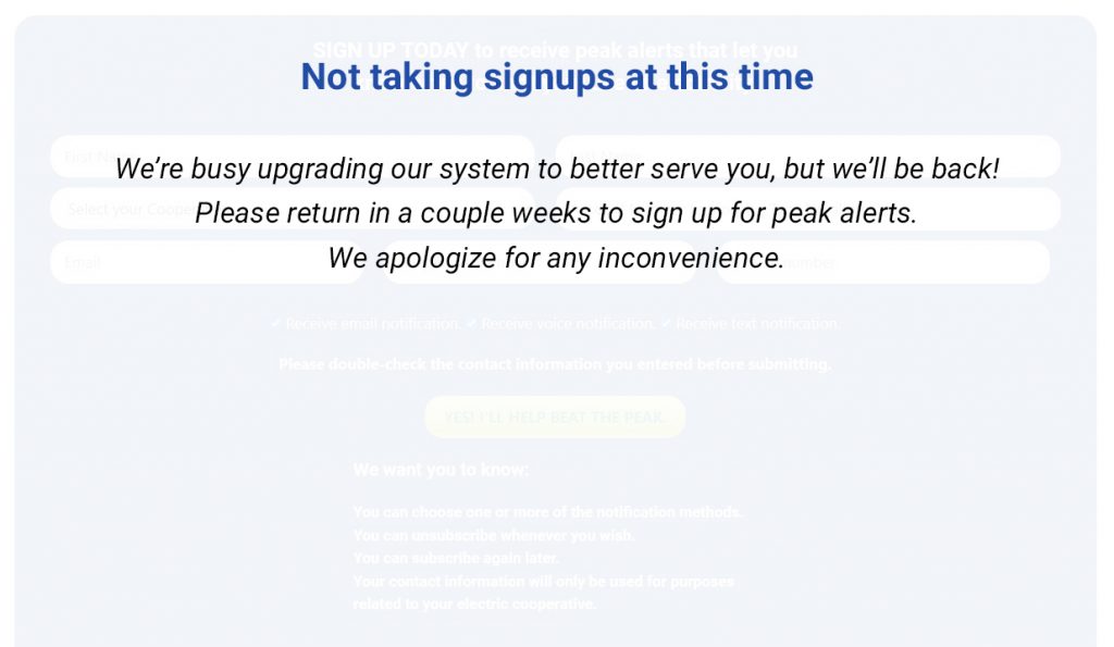 Peak Alerts – EnergySmartSC
